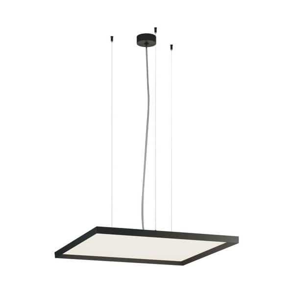 Molto Luce Bina 24" Wide Direct / Indirect 3000K LED Square Suspension ...