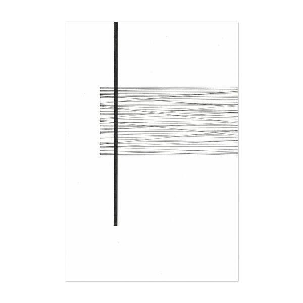 half mast Line Drawings Abstract Minimal Art Print/Poster - Bed Bath ...