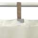 Darien Solid Indoor/Outdoor Sheer Velcro Tab Top Single Window Curtain ...