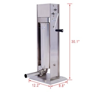 Stainless Steel Sausage Stuffer with 4 Stuffing Tubes ,Two-Speed, 15LB ...