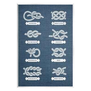 Stupell Maritime Rope Knots Wall Plaque Art Design by Lil' Rue - Bed ...