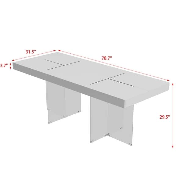 VersaTable Meeting Table with Tempered Glass Leg for Dining and Office - Bed Bath & Beyond ...