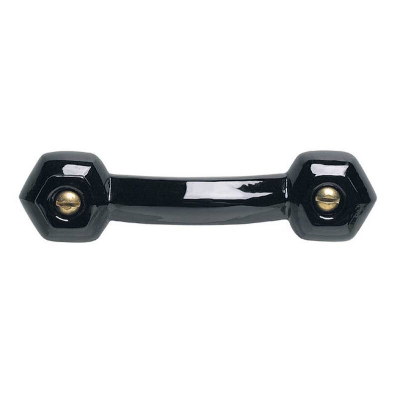 Cabinet Pull Drawer Handle Black Glass 3 Boring Renovators Supply ...