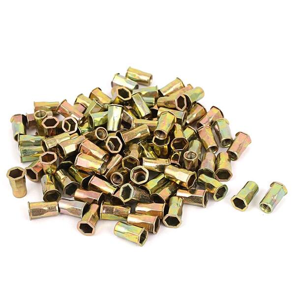 M4x11mm Hex Reduced Head Half Hexagon Body Rivet Nuts Rivnuts Fasterner ...
