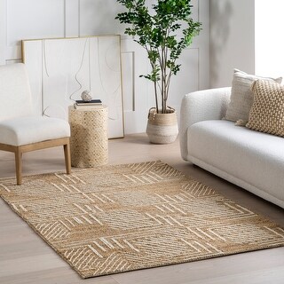 Brooklyn Rug Co Bijorne Modern Geometric Wool Area Rug - Bed Bath ...