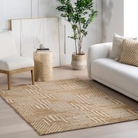Brooklyn Rug Co Bijorne Modern Geometric Wool Area Rug - Bed Bath ...