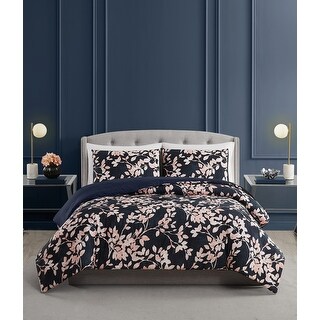 Vince Camuto Amaya Floral 3 Piece Duvet Cover Set - Bed Bath & Beyond ...