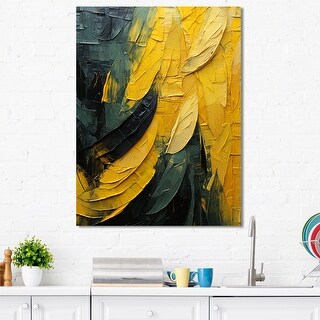 Designart "Amber Abstract Mango Fruit" Fruits Wall Art - Bed Bath ...