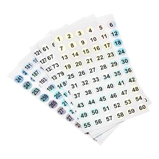 Number Sticker 1 to 300 Number Self Adhesive Reflective Label, 1 Set ...