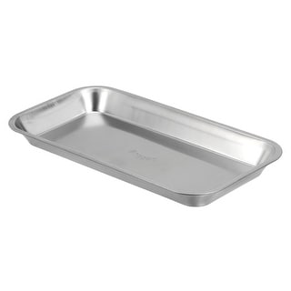 304 Stainless Steel Tray 22.5x12cm Rectangular Lab Instrument Tool ...