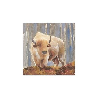 White Buffalo Print On Acrylic Glass by Stellar Design Studio - Bed ...