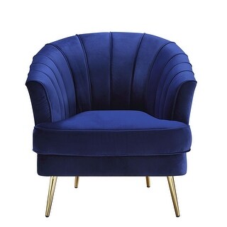 Arm Chair, Blue Velvet - Bed Bath & Beyond - 35243645