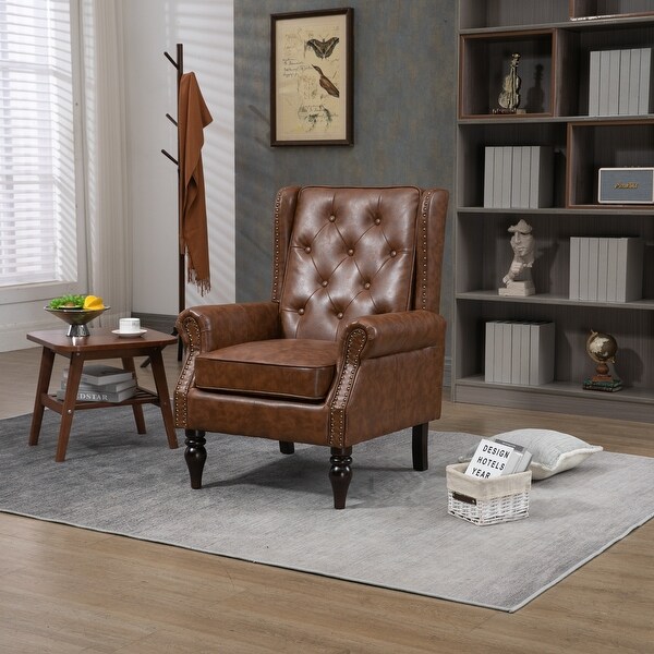 High Back Accent Chair Nailheads Wingback Chair Lounge Armchair On Sale Bed Bath Beyond 39516585