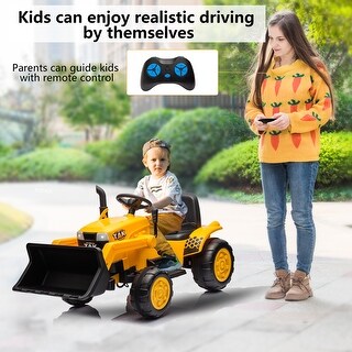 Ride on Tractor Bulldozers Battery Motorized Car for Kid Ages 3-6 ...