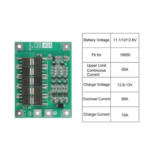 12.6-13V 60A 18650 Battery Charger Module Board Dual Protection ...