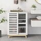 Asymmetric sliding door cabinet for Living room - Bed Bath & Beyond ...