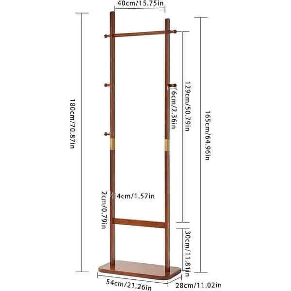 Coat Rack Tree Stand with Very Sturdy Base, Freestanding Small Clothes ...