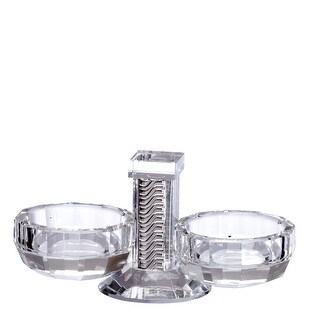 Crystal And Silver Double Salt Holder - Bed Bath & Beyond - 24232923