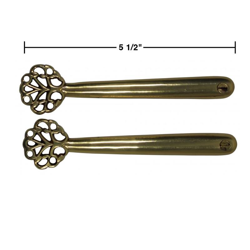 Floral Stair Carpet Runner Holder Clips Solid Cast Brass PVD Finish 5.5 ...
