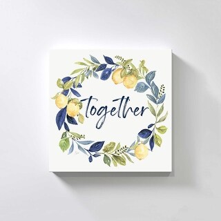 "Together Wreath" by Nan Print on Canvas - Bed Bath & Beyond - 42724244