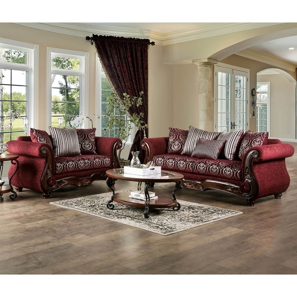 Anderson Light grey 2-piece Cushion Back Living Room Set - Bed Bath ...