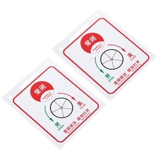 2pcs Valve Identifier Tag Gate Valve Status Normally Closed Label, Red ...