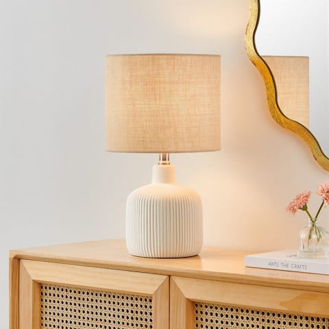 Beige Ceramic Table Lamps - Overstock