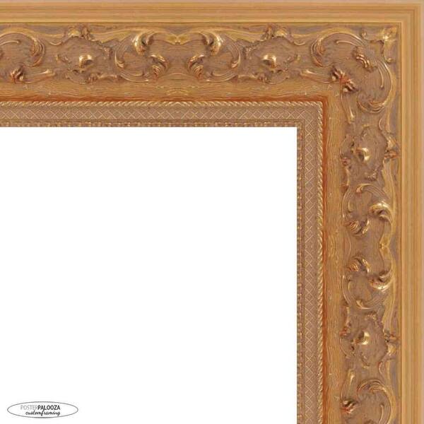 8.5x11 Gold Shadowbox Frame - Interior Size 8.5x11 by 1 In Deep - Gold ...