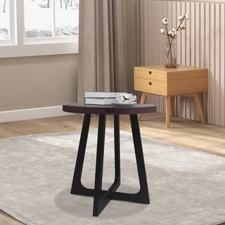 HGMart End Table 20 Inch Round Side Table Modern Living Room Small ...