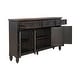 Americana Farmhouse Black Hall Buffet - Bed Bath & Beyond - 36887108