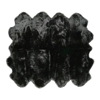 Black Animal Print Area Rug - 3'6" - Bed Bath & Beyond - 39595993