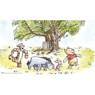 Disney's Winnie The Pooh Watercolor Peel and Stick Wallpaper Mural by ...