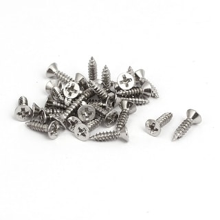 M3x12mm Metal Phillips Drive Flat Head Self Tapping Screws Fastener ...