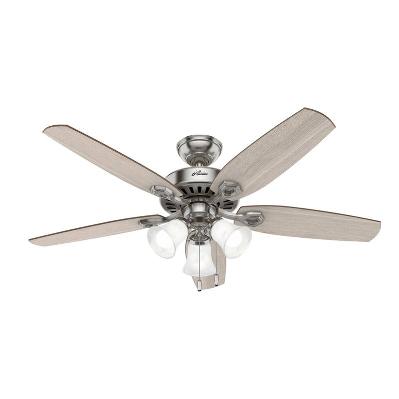 Hunter Fan 52" Builder Plus - Silver - Overstock - 8948511