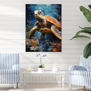 Designart "Abstract Representation Of A Turtles Harmony Usin 7335691C ...