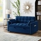 4 in1 Loveseat Sofa Bed, Convertible Couch with Adjustable Backrest and ...