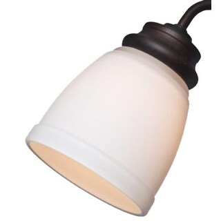 Hunter Set of 4 Glass Shades for Four-Light Fitter and Adapter Light ...