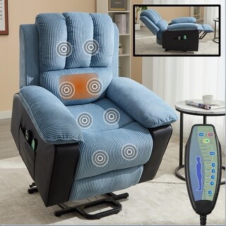 Heated Recliner Chair with Heat and Vibrating Massage, Comfy ...