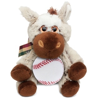 DolliBu Huggable Floppy Donkey Stuffed Animal with Baseball Plush - 7 ...