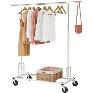 Heavy Duty Hanger, Adjustable & Folding Rolling Hanger, Free Standing ...