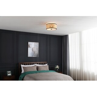 Nakuv - Bohemian 3 Light Ceiling Fixture With Rattan Shade and Velvet ...