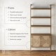Nathan James Theo Open Shelf Industrial Bookcase with Drawers or Cabinets - Bed Bath & Beyond ...