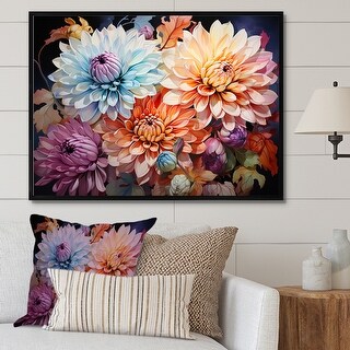 Designart "Mums Burst With Fierce Brushwork And Intense Colors" Mums ...