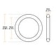 Silicone O-Rings Inner Diameter OD Width Seal Gasket - Bed Bath ...