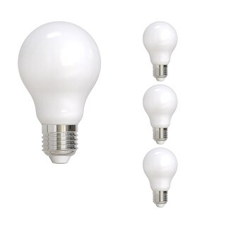 Bulbrite LED Filament Pack of (4) 7 Watt Dimmable A19 Light Bulbs with ...