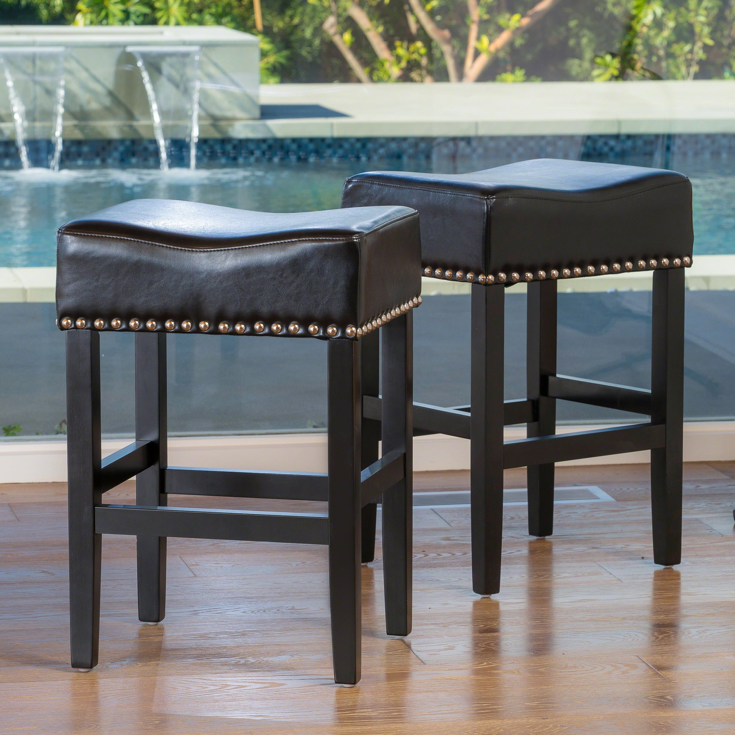 Lifestorey Grafton Turned Leg Counter Stool (Set of 2) - On Sale - Bed ...