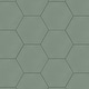 Merola Tile Textile Basic Hex Kale 8-5/8" x 9-7/8" Porcelain Floor and ...