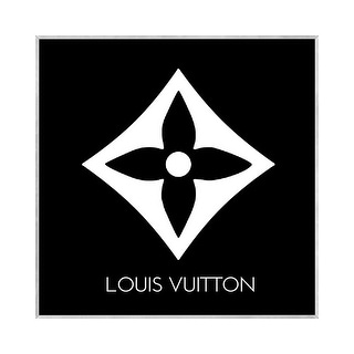 iCanvas "Louis Vuitton Symbol Light Black" by Art Mirano Framed - Bed ...