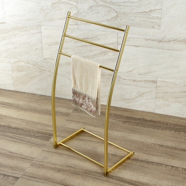 Kingston Brass Edenscape Freestanding 3-Bar Towel Rack - Bed Bath ...