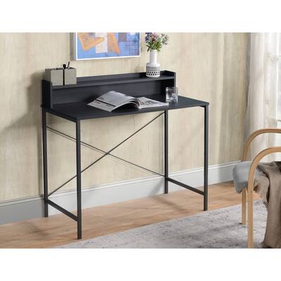 Hudson Industrial Metal/ Wood Computer Desk - Overstock - 31526261